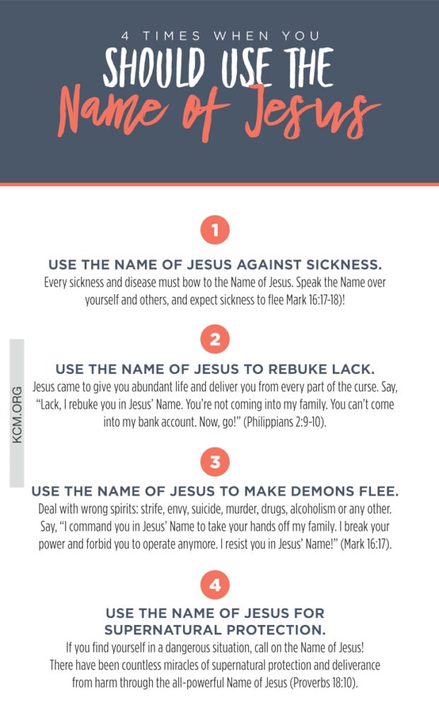 4 Times When You Should Use the Name of Jesus - KCM Blog